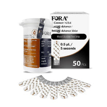 FORA Glucose Test Strips (50ct) - For Test N'Go Advance Series Meters